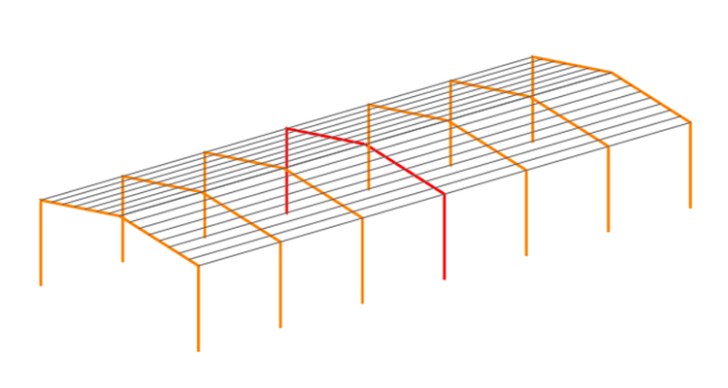 Pórticos de naves: empotrados, biarticulados y triarticulados